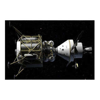 "Altair and Orion spacecraft: conceptual rendering" Paper Print by NASA ...