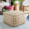 Oak Cove Cube Pouf, 20 x 20 x 12 - Beach Style - Floor Pillows And Poufs - by HedgeApple | Houzz