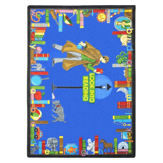 Kid Essentials, Language & Literacy Look Into Reading Rug, 5'4" x 7'8 ...