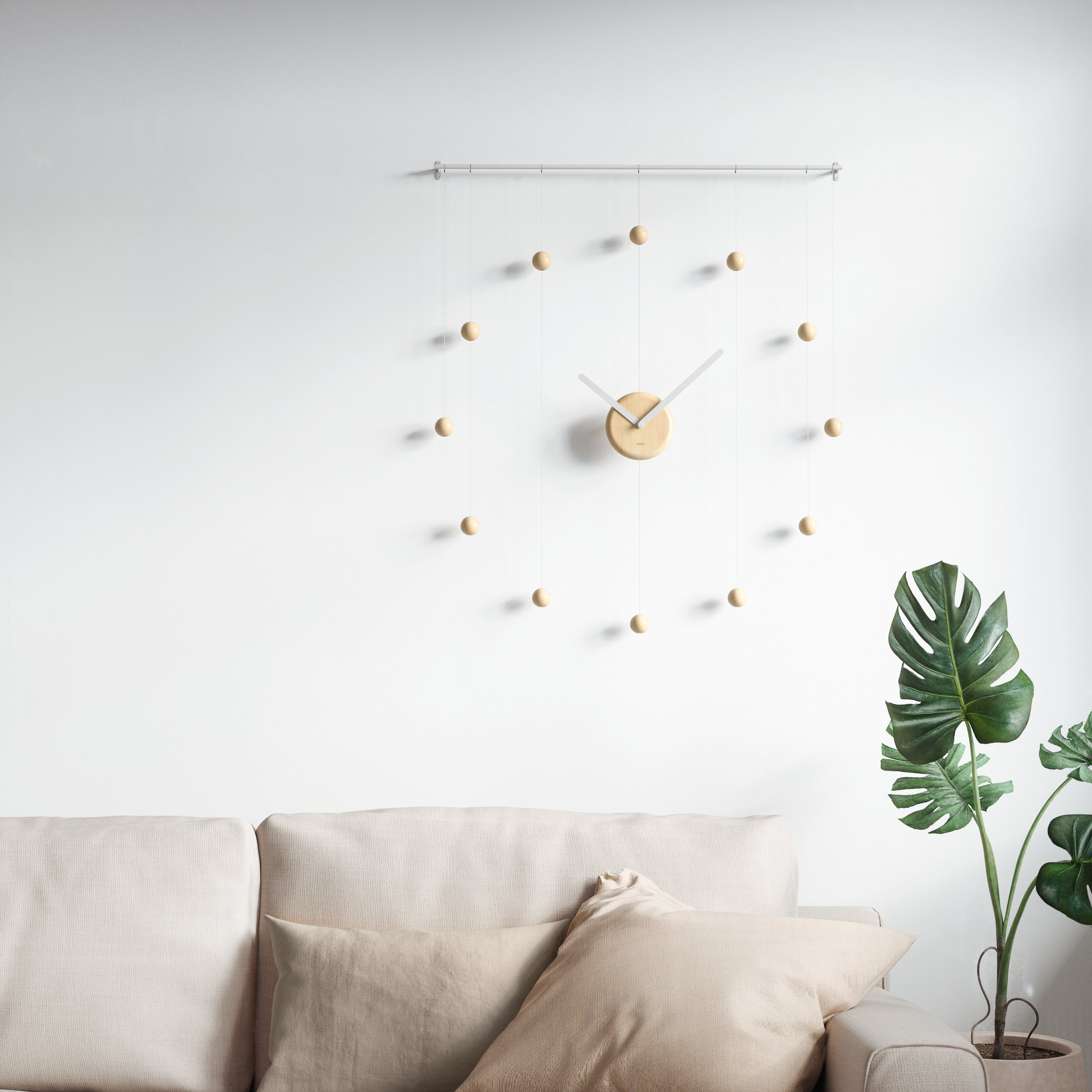 Umbra Hangtime Wall Clock - Contemporary - Wall Clocks - by Umbra | Houzz