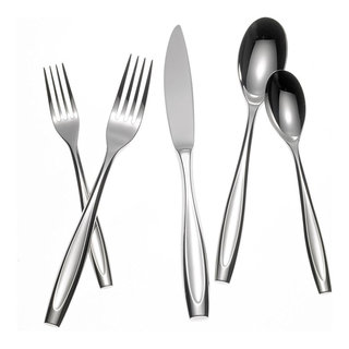 Yamazaki Thesis 5-Piece Place Setting - Contemporary - Flatware And ...