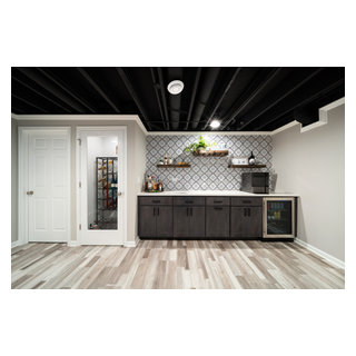 Custom Finished Basement - Contemporary - Home Bar - Chicago - by ...
