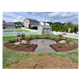 Scranton, PA - Backyard Outdoor Living Space - Landscaping, Flagstone ...