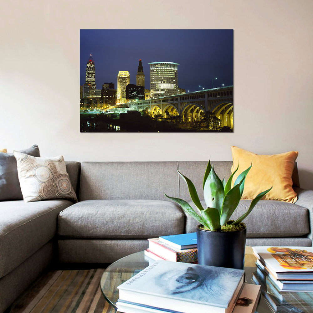 "Detroit Avenue Bridge, Cleveland, Ohio" Wrapped Canvas Print, 26x18x1 ...