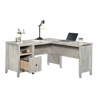 Dakota Pa L-Desk, White Plank - Desks And Hutches - by Modon | Houzz