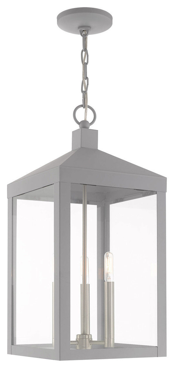 LIVEX LIGHTING 20587-01 3 Light AB Outdoor Pendant Lantern ...