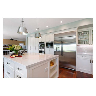 Traditional Kitchen Remodel with Montauk Handstone Quartz Countertop ...