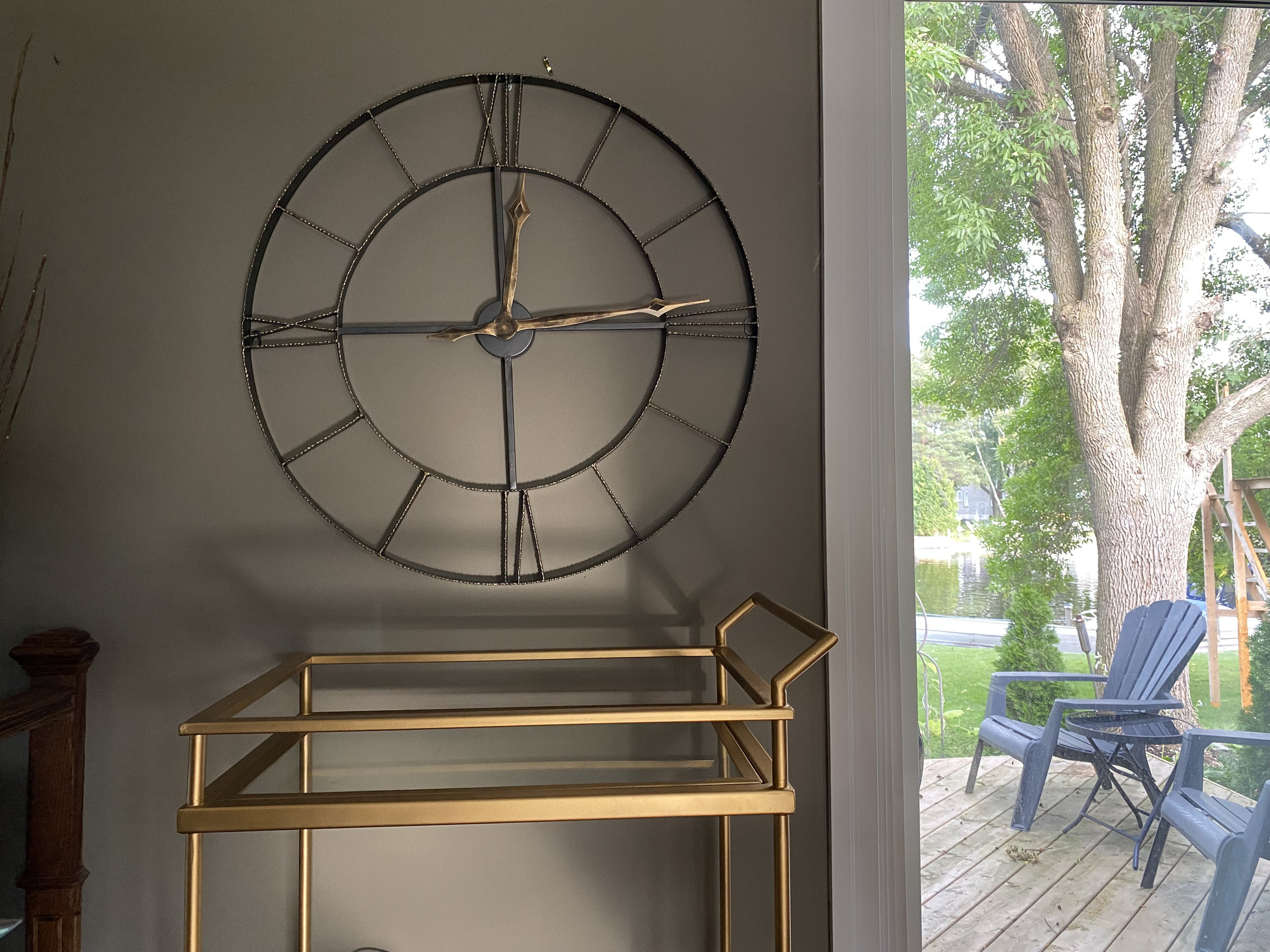 Round Wrought Iron Antique Wall Clock - Industrial - Wall Clocks - by ...