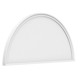 Half Round Smooth Architectural Grade PVC Pediment, 72"W x 36"H x 2"P ...