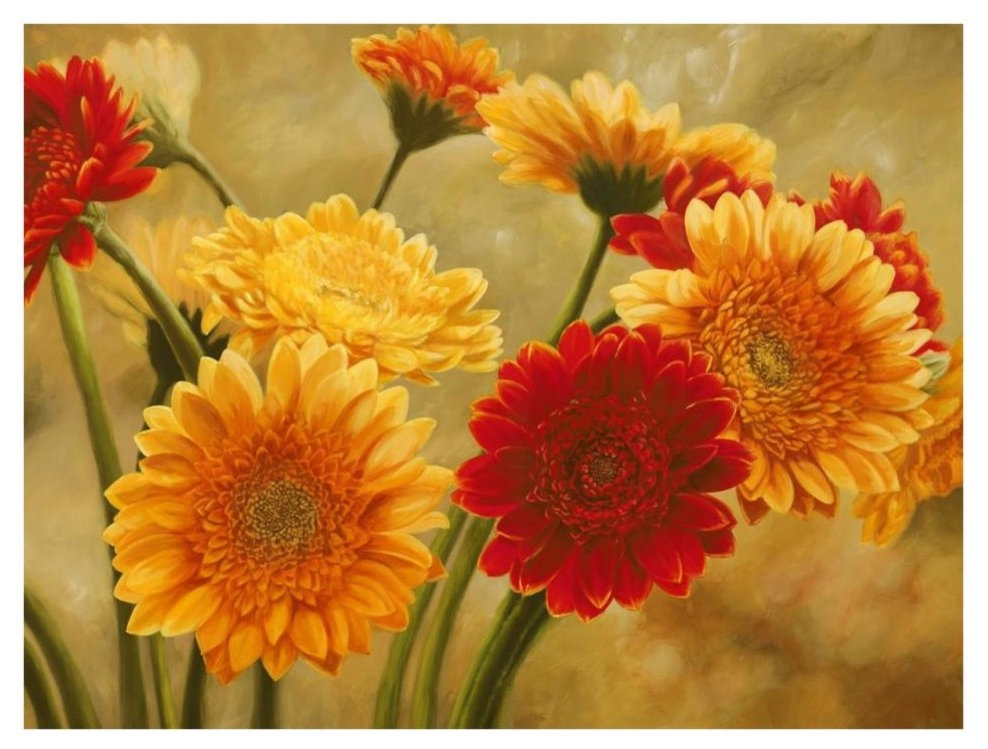 "Gerbere nel sole" Digital Paper Print by Serena Biffi, 18"x14", 26"x34 ...