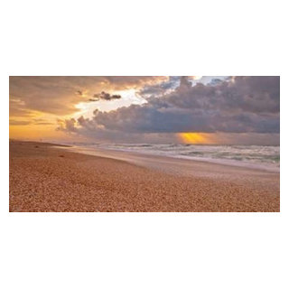Beach at sunset Palmachim Israel Print, 10 x 20 - Beach Style - Prints ...