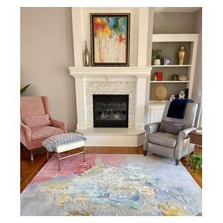 New Fireplace Surround Fireplace Seating - Modern - Living Room ...