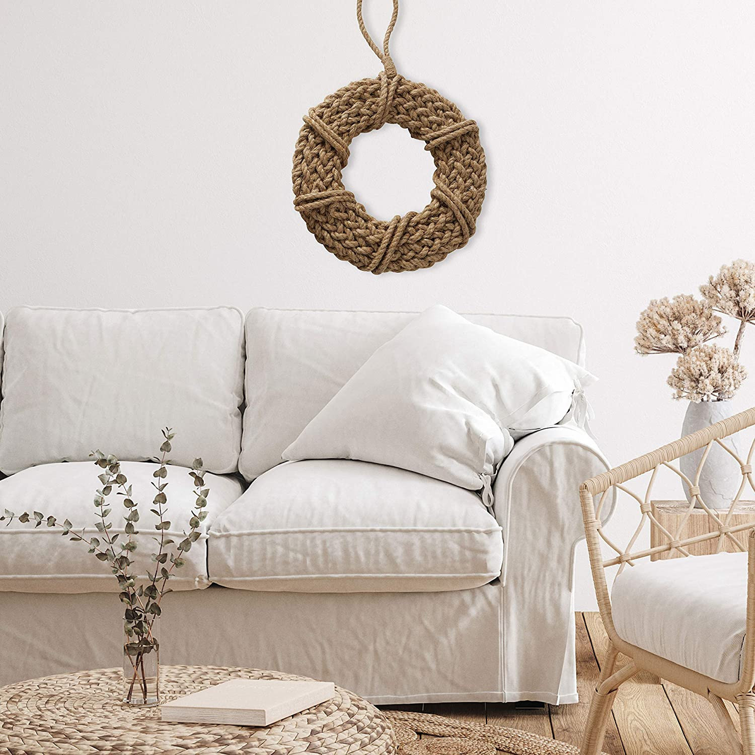 Jute Braided Rope Wreath - Beach Style - Wreaths And Garlands - by ...