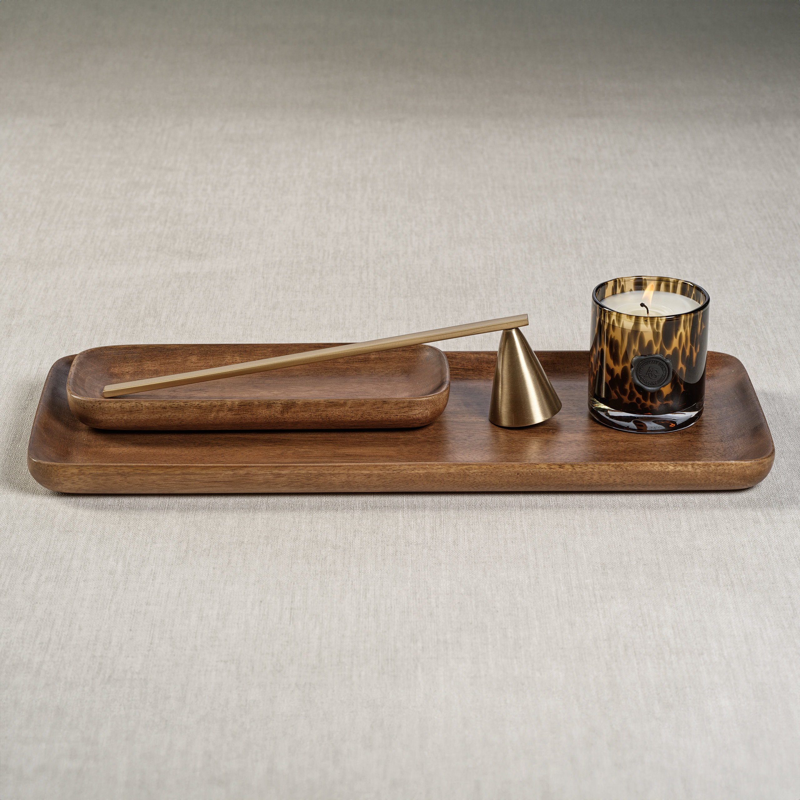 Olbia Handcrafted Mango Oasis Tray, Large - Transitional - Serving ...