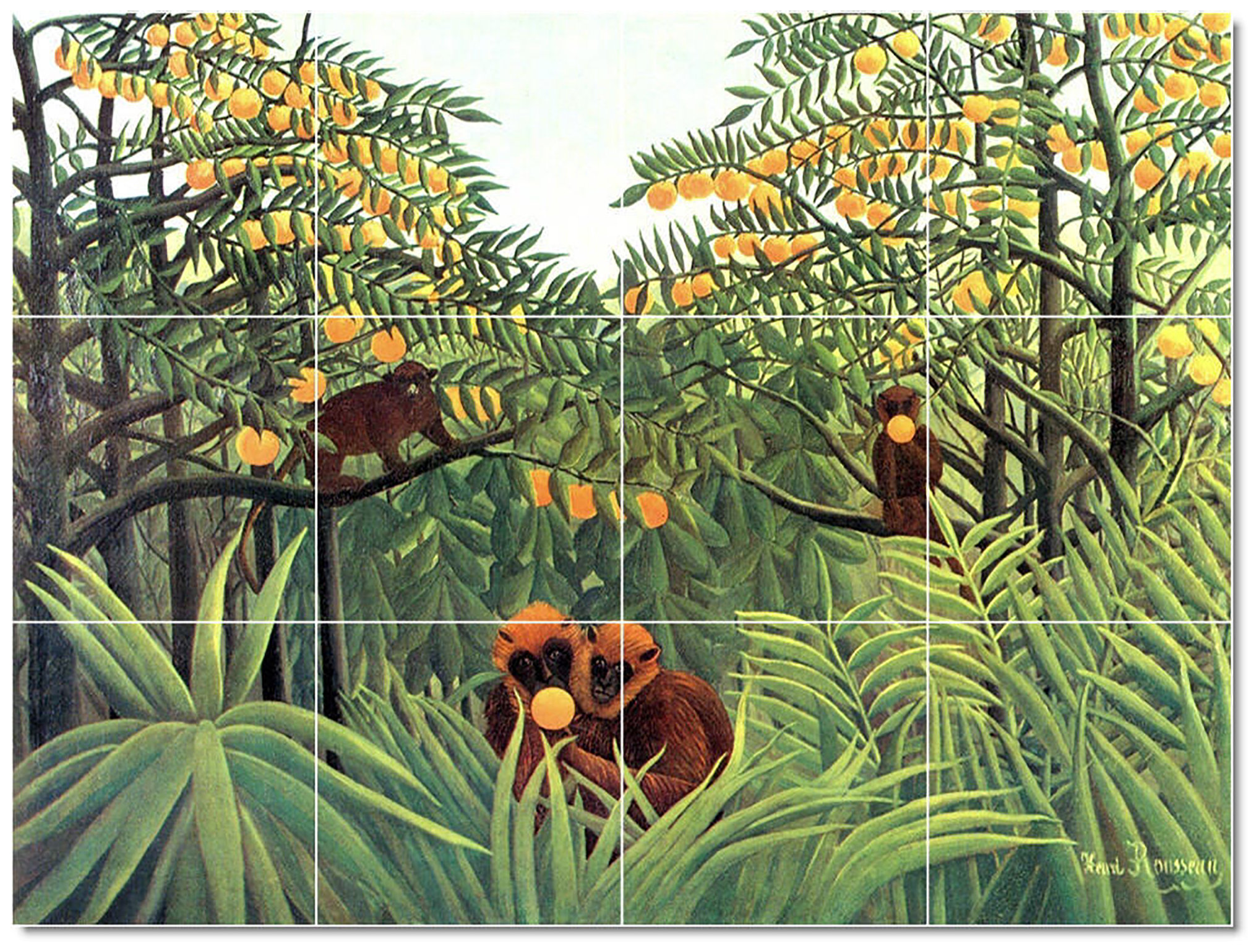 Jean-Jacques Rousseau Poster Art Painting Ceramic Tile Mural #81, 24 ...