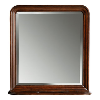 Reprise Classical Cherry Storage Mirror - Traditional - Wall Mirrors ...