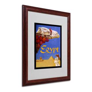 'Egypt Camel' Matted Framed Canvas Art by Vintage Apple Collection, 16 ...