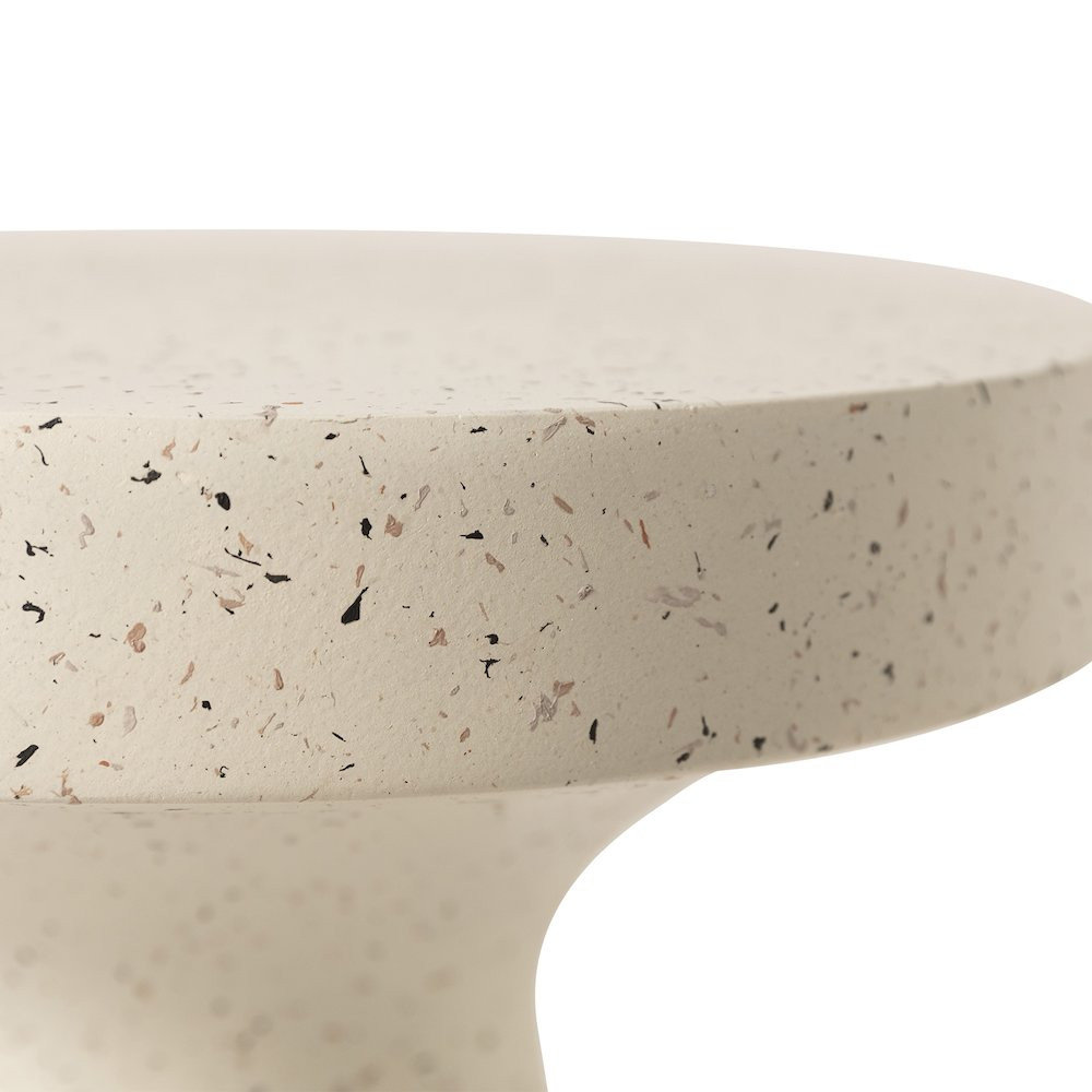Modern Side End Table Wisp Series In Terrazzo White - Midcentury ...