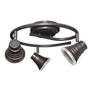 Oil-Rubbed Bronze Integrated LED 3-Light Track Lighting Ceiling ...