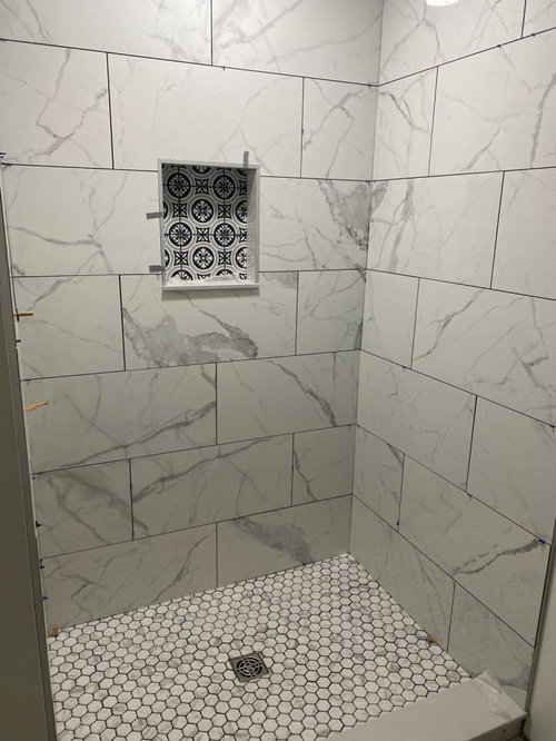 grout color for the shower