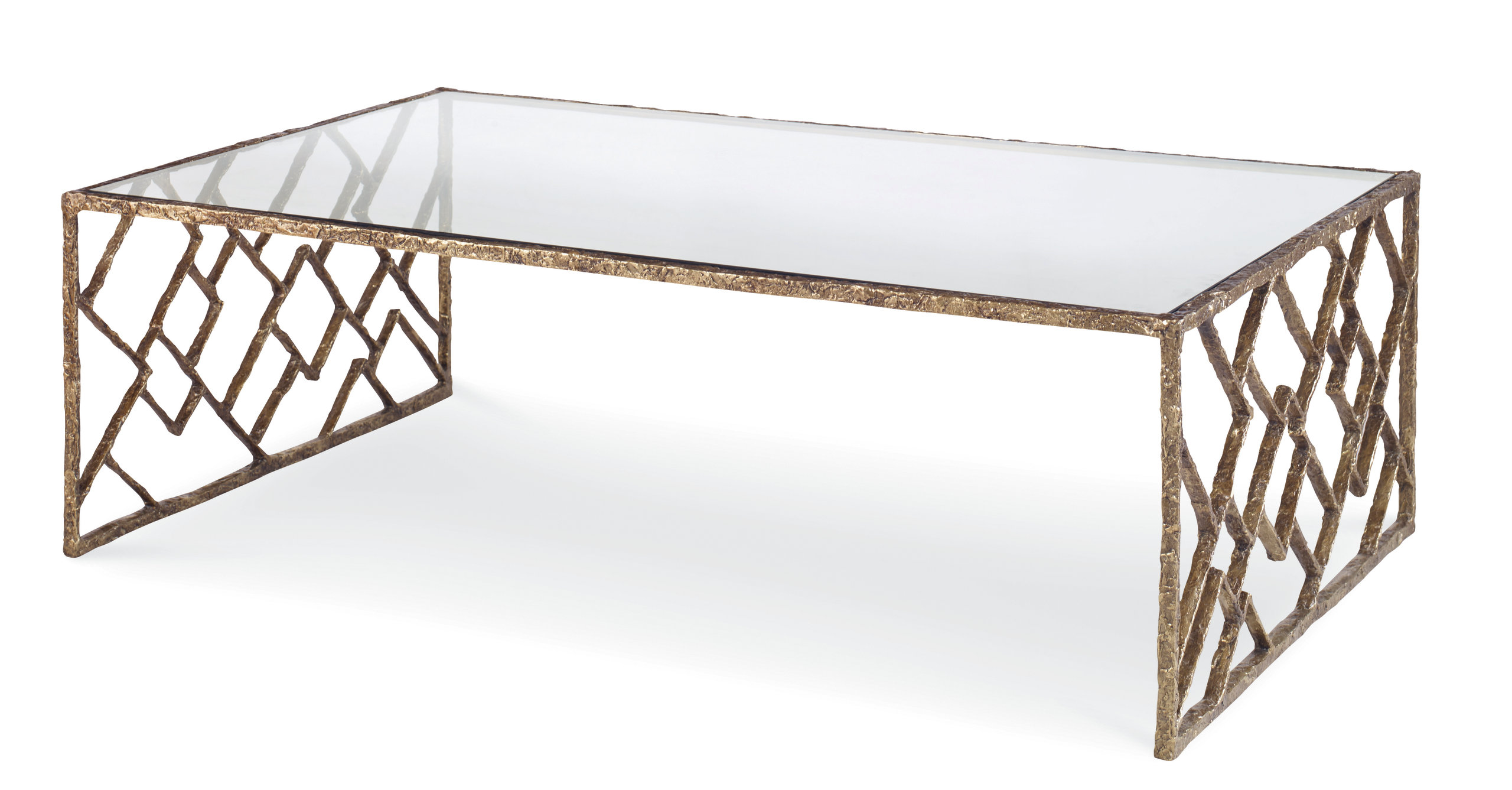Lattice Bronze Cocktail Table - Contemporary - Coffee Tables - by ...