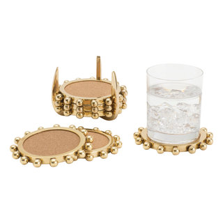Starburst Crown Coasters, Brass - Contemporary - Coasters - by ...