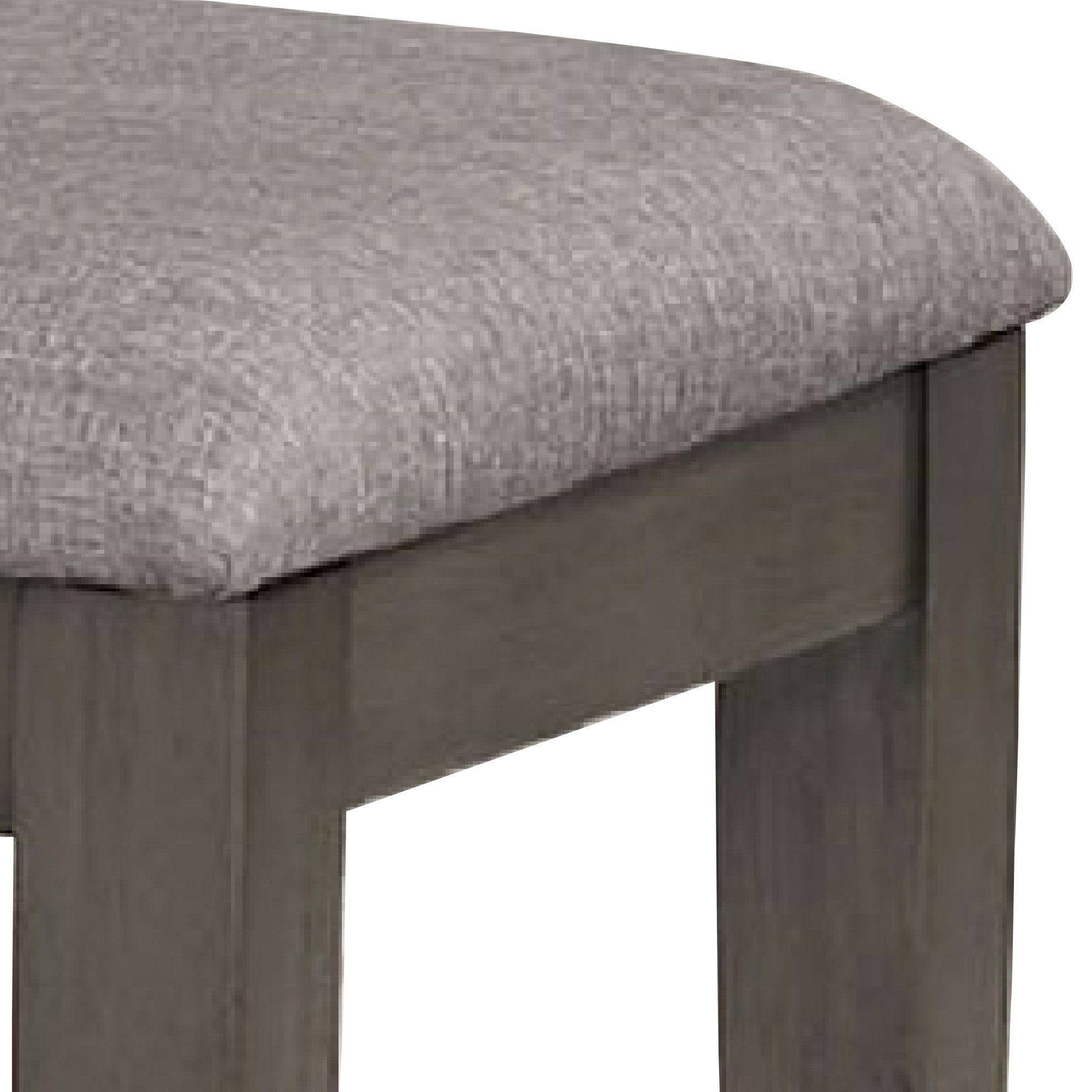 Benzara BM230043 Rectangular Fabric Bench With Wood Tapered legs ...