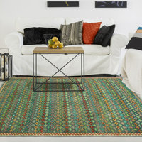 Balochi Adella Gray/Gold Rug, 5'3x8'2, 5'3x8'2 - Southwestern - Area ...