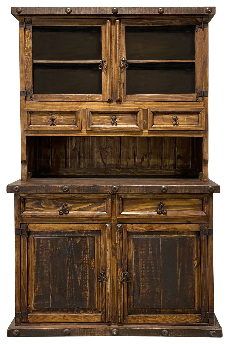 Oasis Small Hutch & Buffet - Rustic - China Cabinets And Hutches - by ...