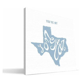Texas State Motto Canvas Print, 12"x12", 12"x12" - Contemporary ...