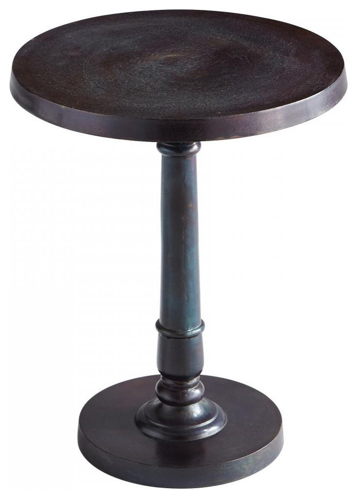 Emerson Table, Bronze And Blue, Aluminum, 22.75"H (8296 M6N4D ...
