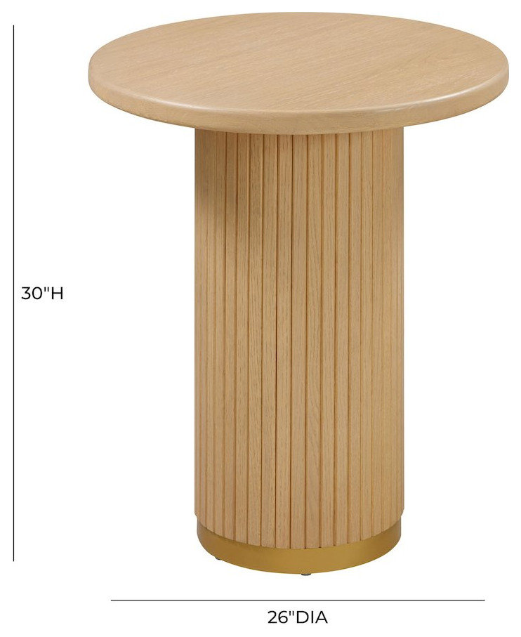 Chelsea Natural Oak Wood Entry Table - Contemporary - Console Tables ...