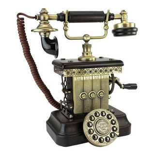 Victorian Magneto 1923 Telephone - Traditional - Decorative Objects And ...