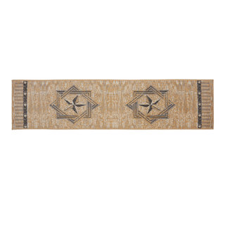 Texas Star Rug - Novelty Lone Star Rug w/ Jute Backing, 2'x8 ...