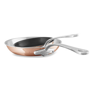 Mauviel M’6S 6-Ply Copper 2-Piece Fry Pan Set, Stainless Steel Handles ...