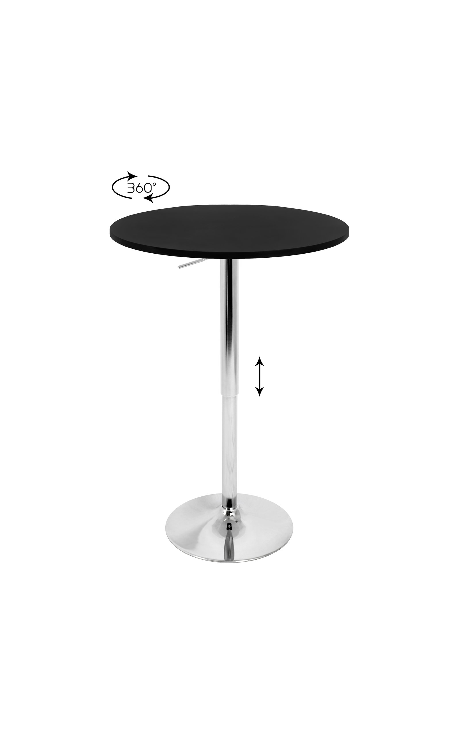 Lumisource Adjustable Bar Table - Contemporary - Indoor Pub And Bistro ...