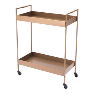 Modern Contemporary Accent Side End Table Console, Gold, Steel Metal ...