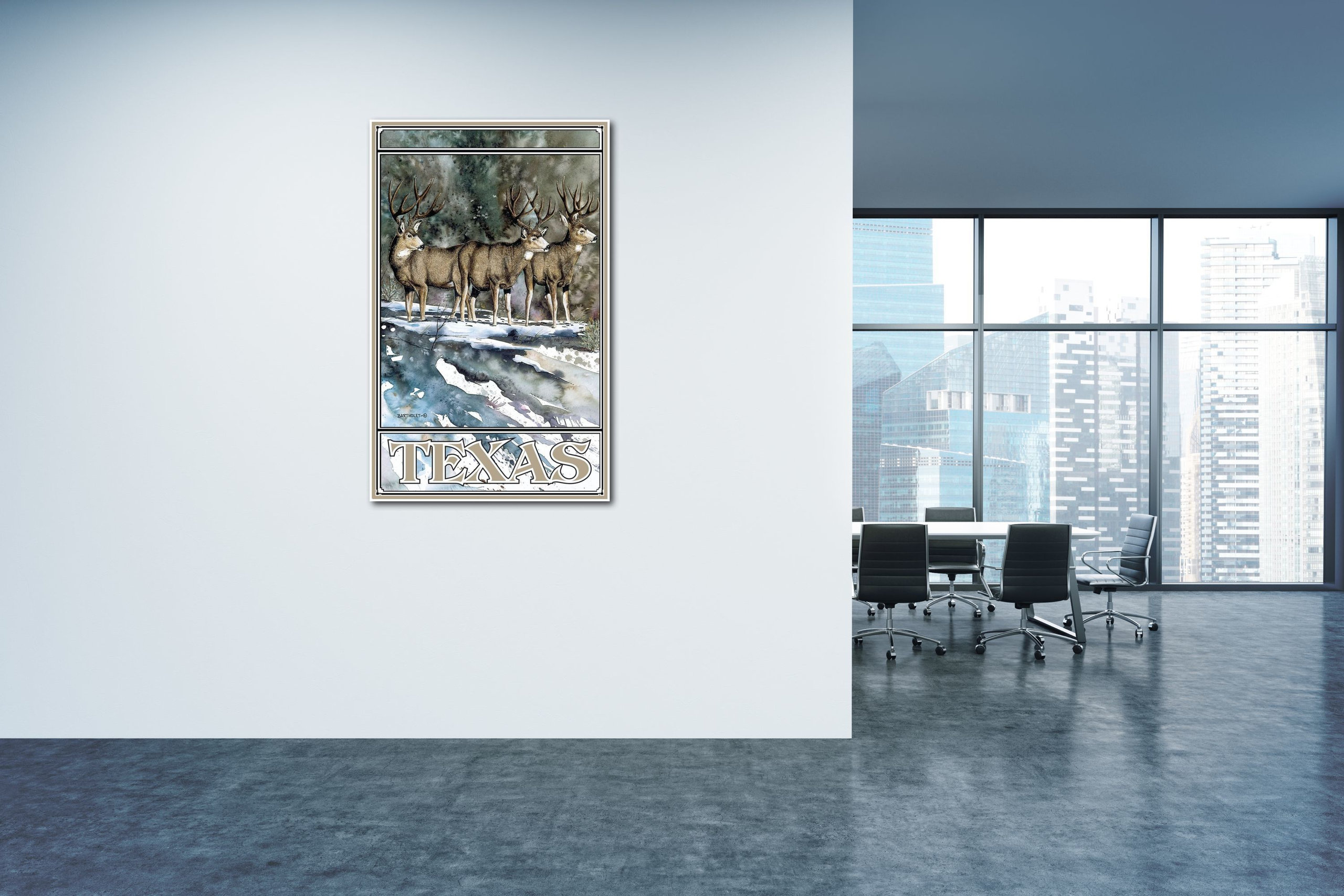 Dave Bartholet Big Boys of Autumn Texas Art Print, 30"x45 ...