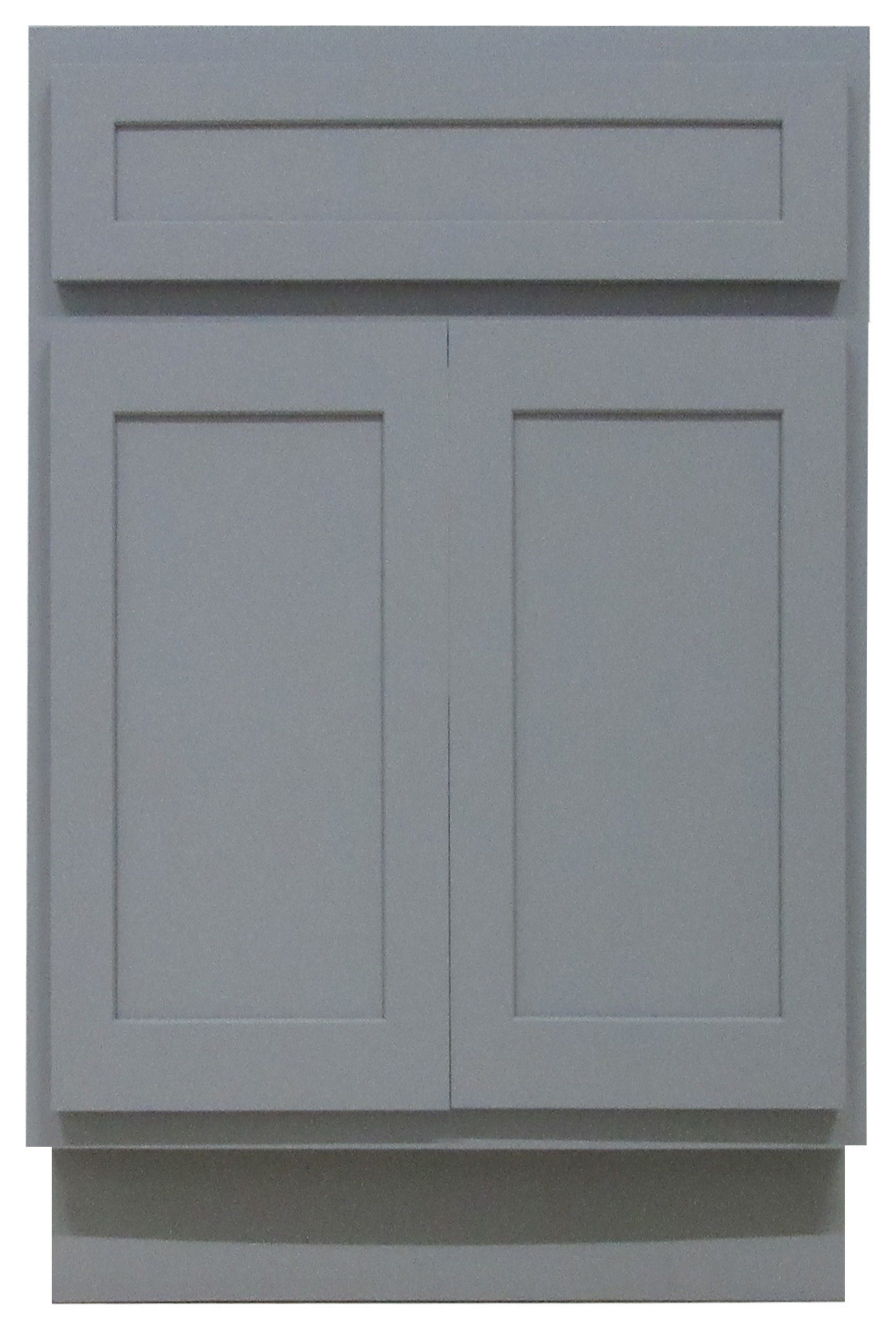 24 inch vanity cabinet grey, knockdown, Gray - Transitional - Bathroom ...