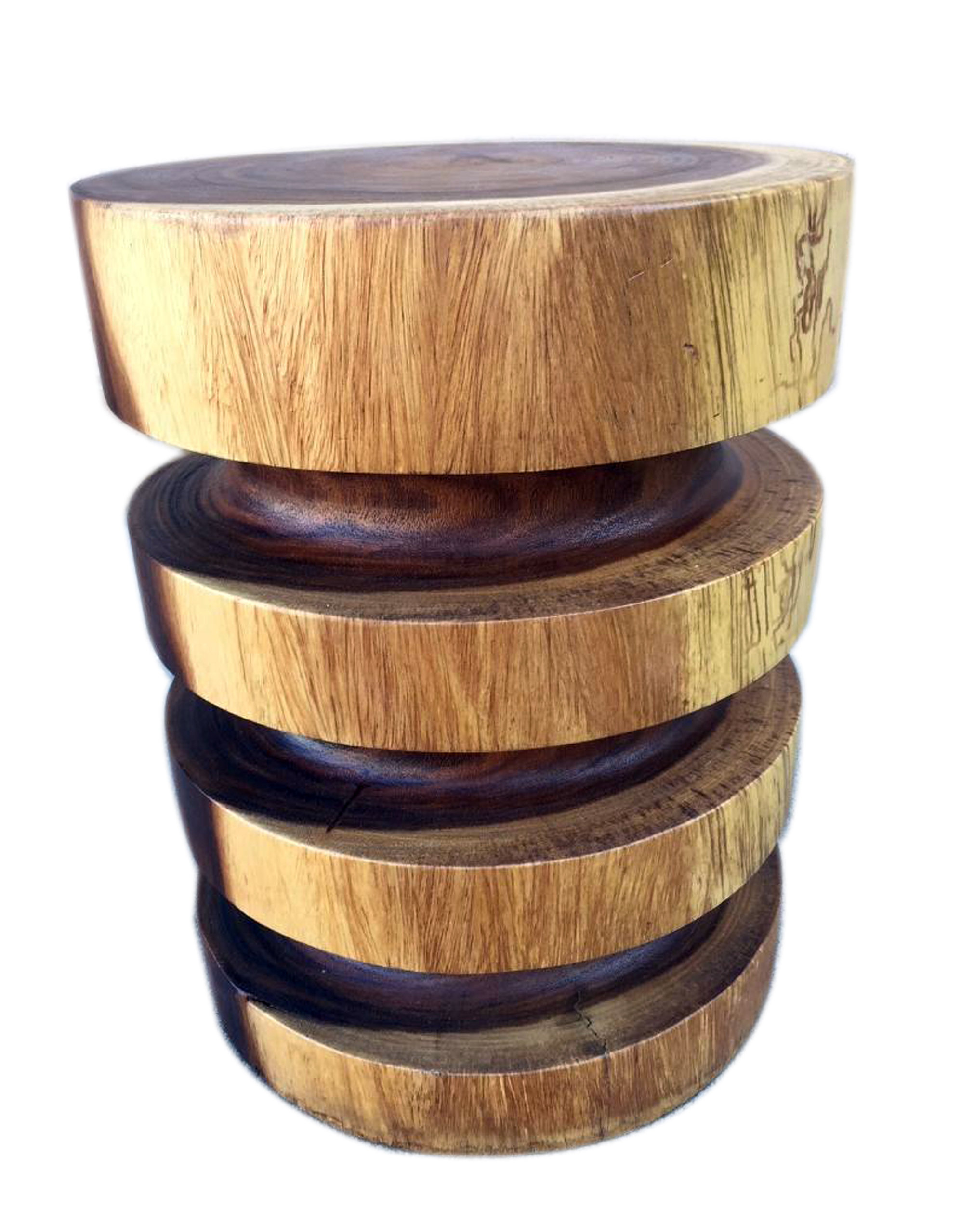 Natural Ring End Table - Rustic - Side Tables And End Tables - by Asian ...