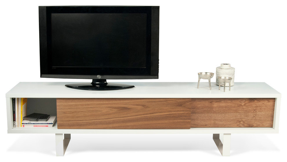 Tema Slide Low with Doors & Feet - Contemporary - Entertainment Centers ...
