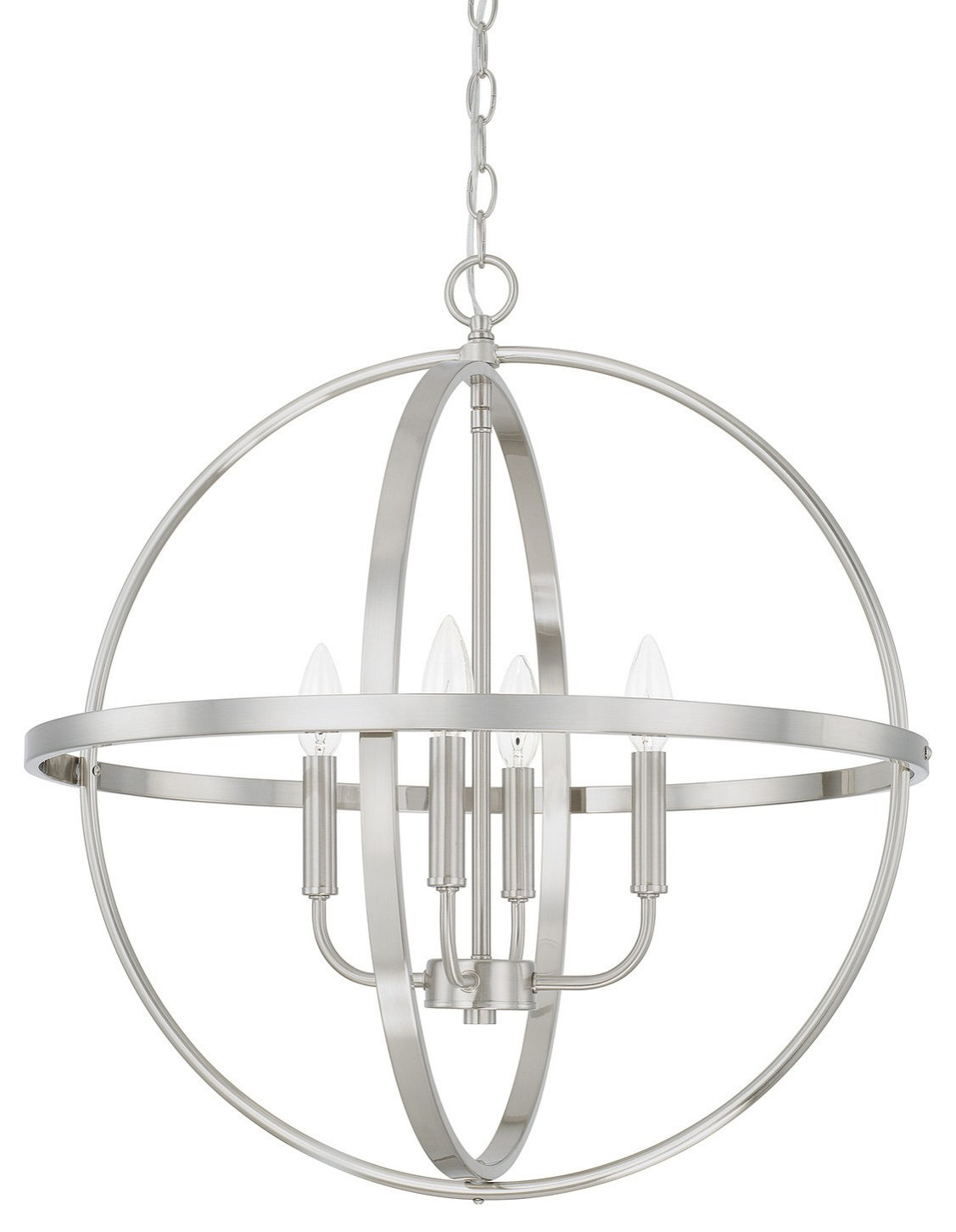 Capital 4-Light Pendant, Bronze, 23"x23"x24" - Transitional - Flush ...