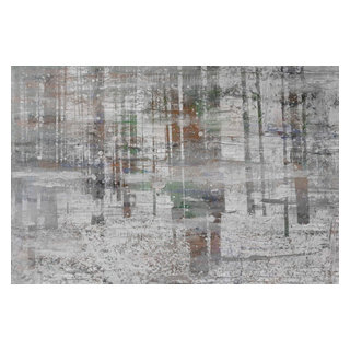 "Blizzard" Painting Print on Wrapped Canvas, 30"x20" - Contemporary ...