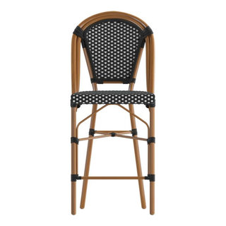 2-Pack Black/White Paris Chair - Modern - Bar Stools And Counter Stools ...