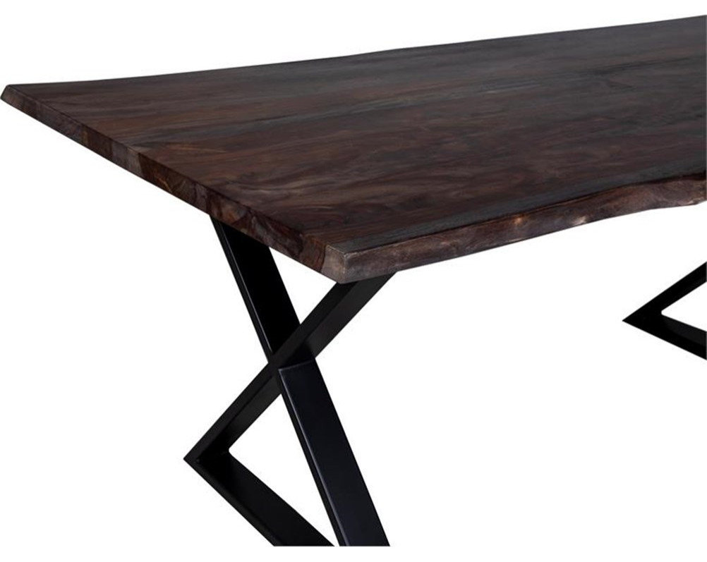 Porter Designs Manzanita Solid Sheesham Wood Dining Table - Gray ...