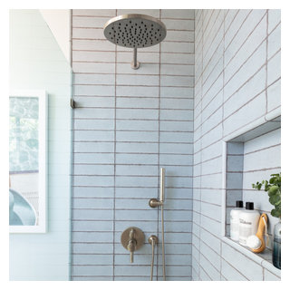 Annie Selke Artisanal Sky Ceramic Wall Tile - 3 x 12 in. - Bathroom ...