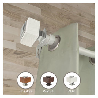 Azura 1" Diameter Curtain Rod, 120-170" - Transitional - Curtain Rods ...