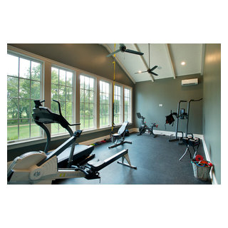 Open and Airy Home - Farmhouse - Home Gym - Nashville - by Shane ...