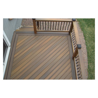 Composite Deck with 45-Degree Angle Boards - Contemporary - Deck ...