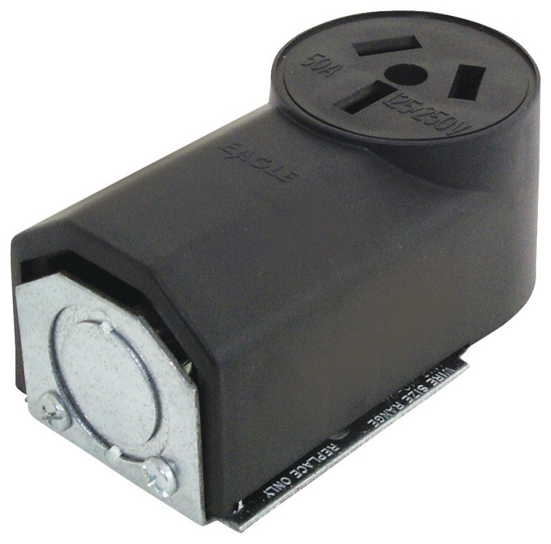 Eaton 112 Cooper Wiring Power Receptacle, 125/250 Volt, 50 AMP ...